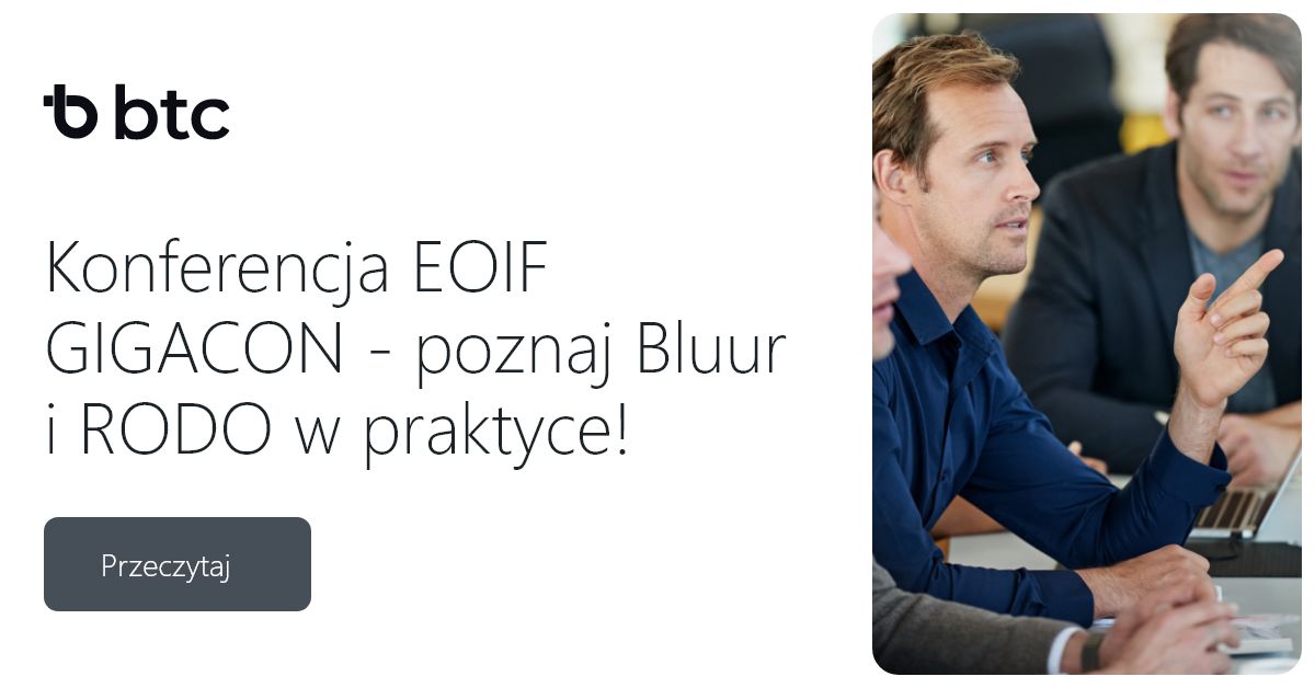 Wystąpienie firmy BTC na konferencji EOIF GIGACON SUMMIT